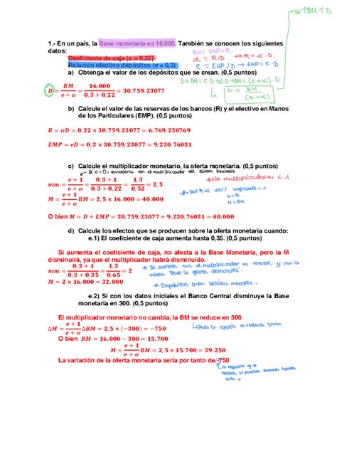 Ejercicio Resuelto De Bm Y M Y También De Equilibrio Is Lm 1 En Un