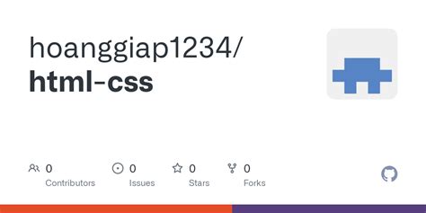 GitHub Hoanggiap Html Css