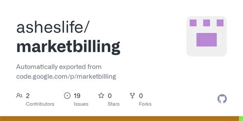 GitHub Asheslife Marketbilling Automatically Exported From Code Google Com P Marketbilling