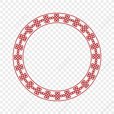 빨간색 간단한 라인 라운드 패턴만화단순한원형 도안 Png 일러스트 무료 다운로드 Lovepik