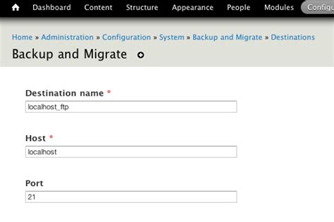 Backup To A Remote Ftp Using The Backup And Migrate Module Ivan Zugec
