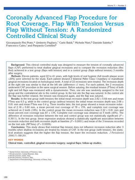 Piniprato 2000 Pdf Health Care Periodontology