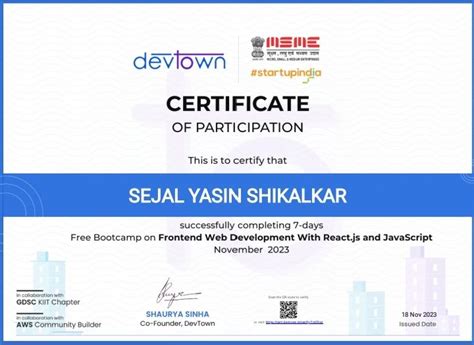 Finally Completed The Certification Course In Front End Web Development