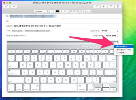 Annotate Email Attachments With Markup In Mail For Mac Os X