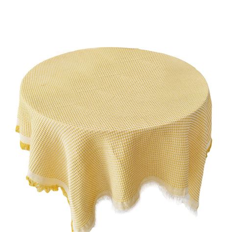 Linen Cotton Round Tablecloth 60 Inch Small Luxury Photo Background