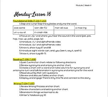 HMH Into Reading Cheat Sheets Module There S Only One Me TPT