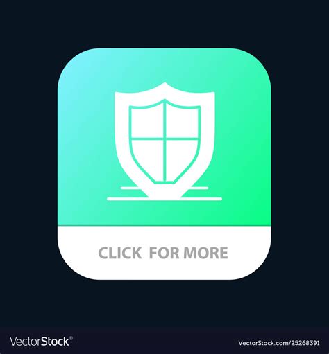 Internet Protection Safety Security Shield Mobile Vector Image