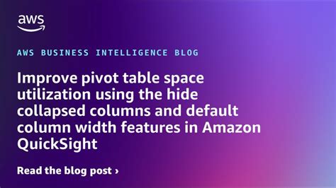 Amazon Quicksight Aws Business Intelligence Blog