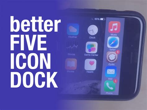 How To Add A Fifth Icon To The Dock In IOS And On The IPhone