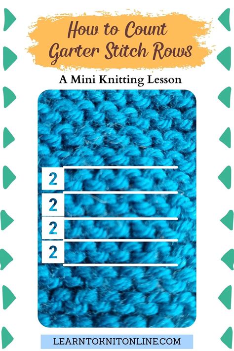 Beginner Knitters How To Count Rows