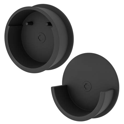 REV A SHELF INC Closet Rod End Cap Set Matte Black Rev A Shelf CRCSL MB 1