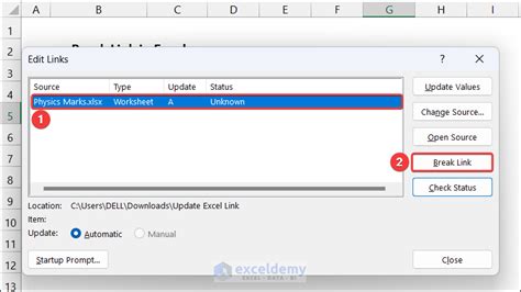 How To Update Excel Links Manually Automatically Exceldemy