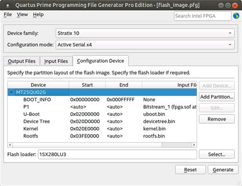 Stratix 10 Soc Fpga First Single Qspi Flash Boot Projects