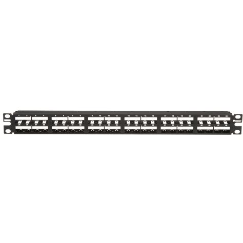 Panduit CPP48HDEWBL Patch Panel 48 Port Modular Hd Black Gordon Electric Supply Inc