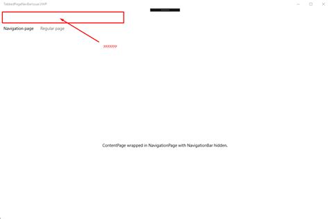 Navigationpagesethasnavigationbar Bar Is Broken For Tabbedpage