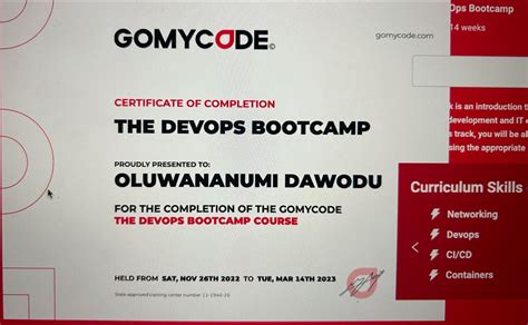 Gomycode Certificate Achievement Training Oluwananumi Dawodu