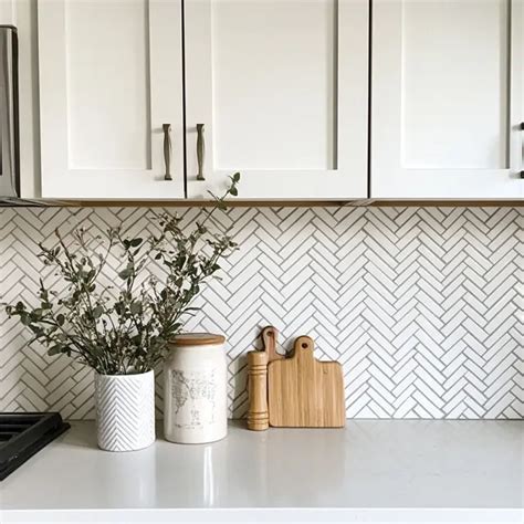 Diy Chevron Pattern Tile Backsplash A Stylish Upgrade For Your Kitchen Recipes Time