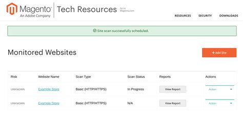 how to scan magento store for malware with adobe security scan tool