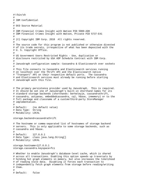 Janusgraph Fci Graph Properties Pdf
