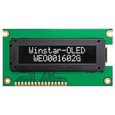 WEO001602GWPP5N00000 Winstar Longlife OLED Alphanumeric Display Unisystem Supplier And