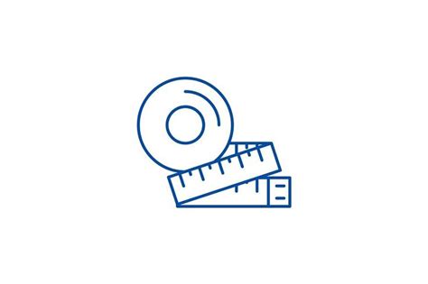 Measurement Of Figure Line Icon