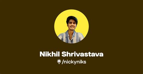 Nikhil Shrivastava Twitter Instagram Facebook Linktree