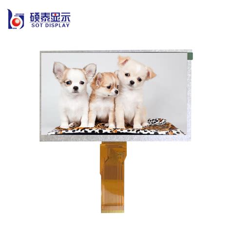 7 inch 800 480 24 bits rgb tft lcd module for alarm clock display lcd