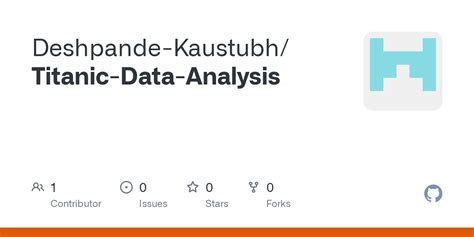 Github Deshpande Kaustubh Titanic Data Analysis