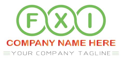 Premium Vector Fxi Letter Logo Design