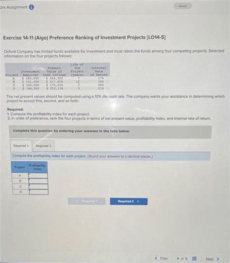 Solved Ork Assignment Saved Exercise 14 11 Algo Preference