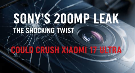 Sonys 200mp Leak The Shocking Twist That Could Crush The Xiaomi 17 Ultra