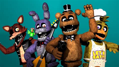 Sfm Love These Stylized Fnaf 1 Animatronics Models By Rickfilms R Fivenightsatfreddys