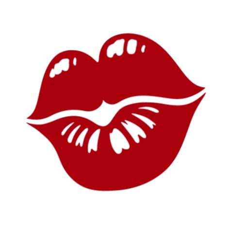 Puckered Lips Iron On Decals Kissing Lip Shirt Transfer Valentines