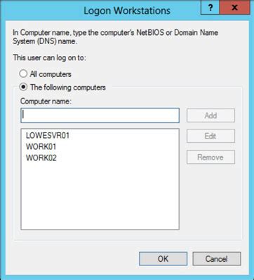 Network Administration Windows User Properties Dummies