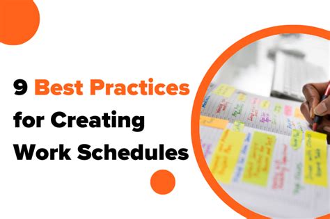 Nine Best Practices For Creating Work Schedules Work Schedule Templates OnTheClock