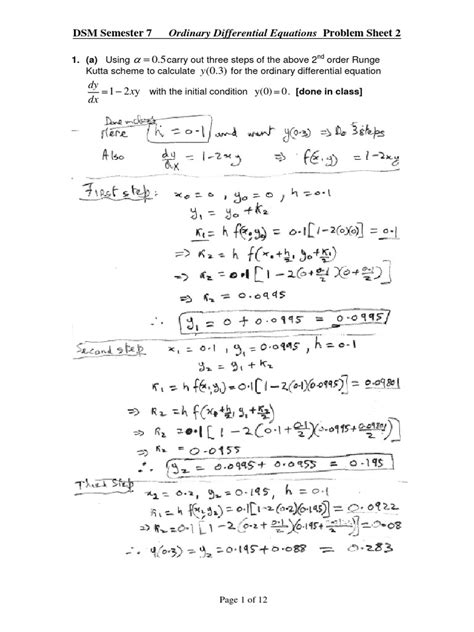 solutions to a problem sheet related to dynamic systems modelling pdf