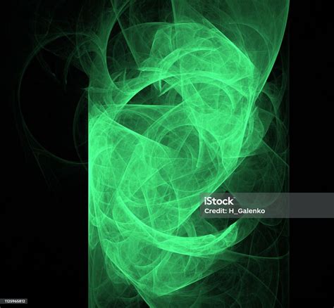 Ufo가 녹색 프랙탈 배경을 추상화 합니다 판타지 프랙탈 텍스처입니다 디지털 예술입니다 3d 렌더링입니다 컴퓨터 생성 이미지 3차원 형태에 대한 스톡 사진 및 기타 이미지