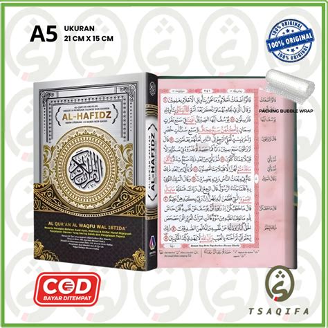 Jual Al Quran Hafalan Tajwid Dan Gharib Al Hafidz A5 Hc Non Terjemah