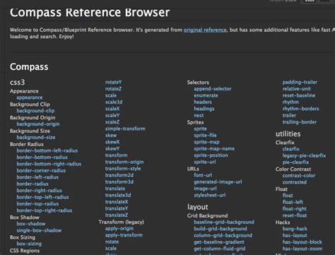 Compass Reference Browser Helper