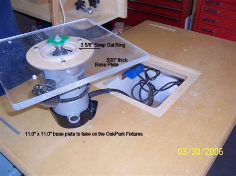 Homemade Router Table Insert Question Router Forums