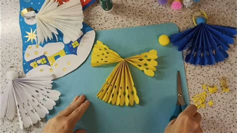 Поробка із паперу Різдвяний ангел Youtube