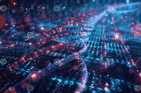 This 3d Visualization Showcases A Dna Strand Intricately Blended With