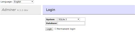 How Do I Connect To Sqlite Database With Adminer 431 Stack Overflow