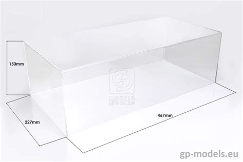 Display Case Scale With Plexiglass Base Gloss Black BBR