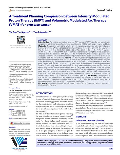 Solution A Treatment Planning Comparison Between Intensity Modulated