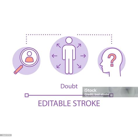 Doubt Concept Icon Stock Illustration Download Image Now Abstract