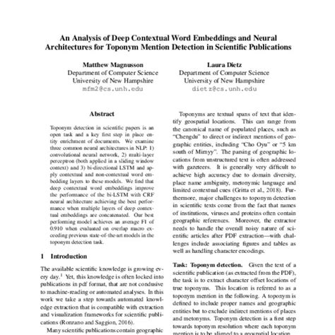 An Analysis Of Deep Contextual Word Embeddings And Neural Architectures