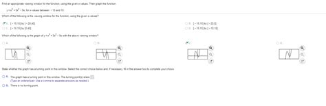 Solved Find An Appropriate Viewing Window For The Function