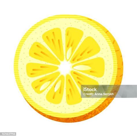 흰색 배경에 레몬 조각의 아이콘 흰색 배경에 격리된 신선한 익은 노란색 레몬의 둥근 모양의 조각의 벡터 그림 0명에 대한 스톡 벡터 아트 및 기타 이미지 Istock