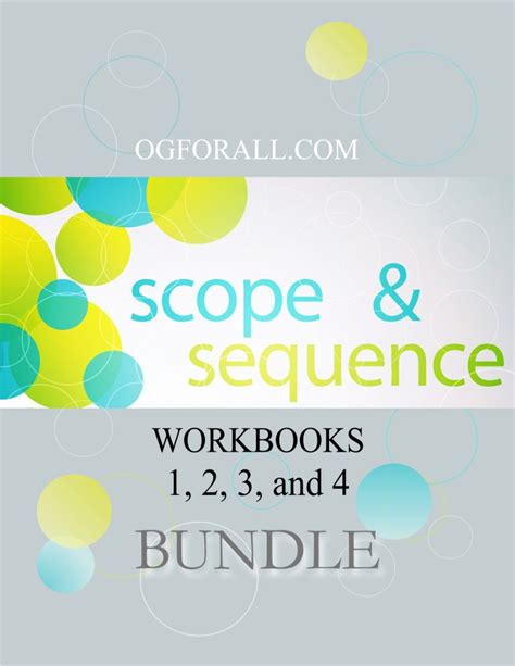 Scope Sequence Workbook Bundle 4 OG Based Teacher Guides